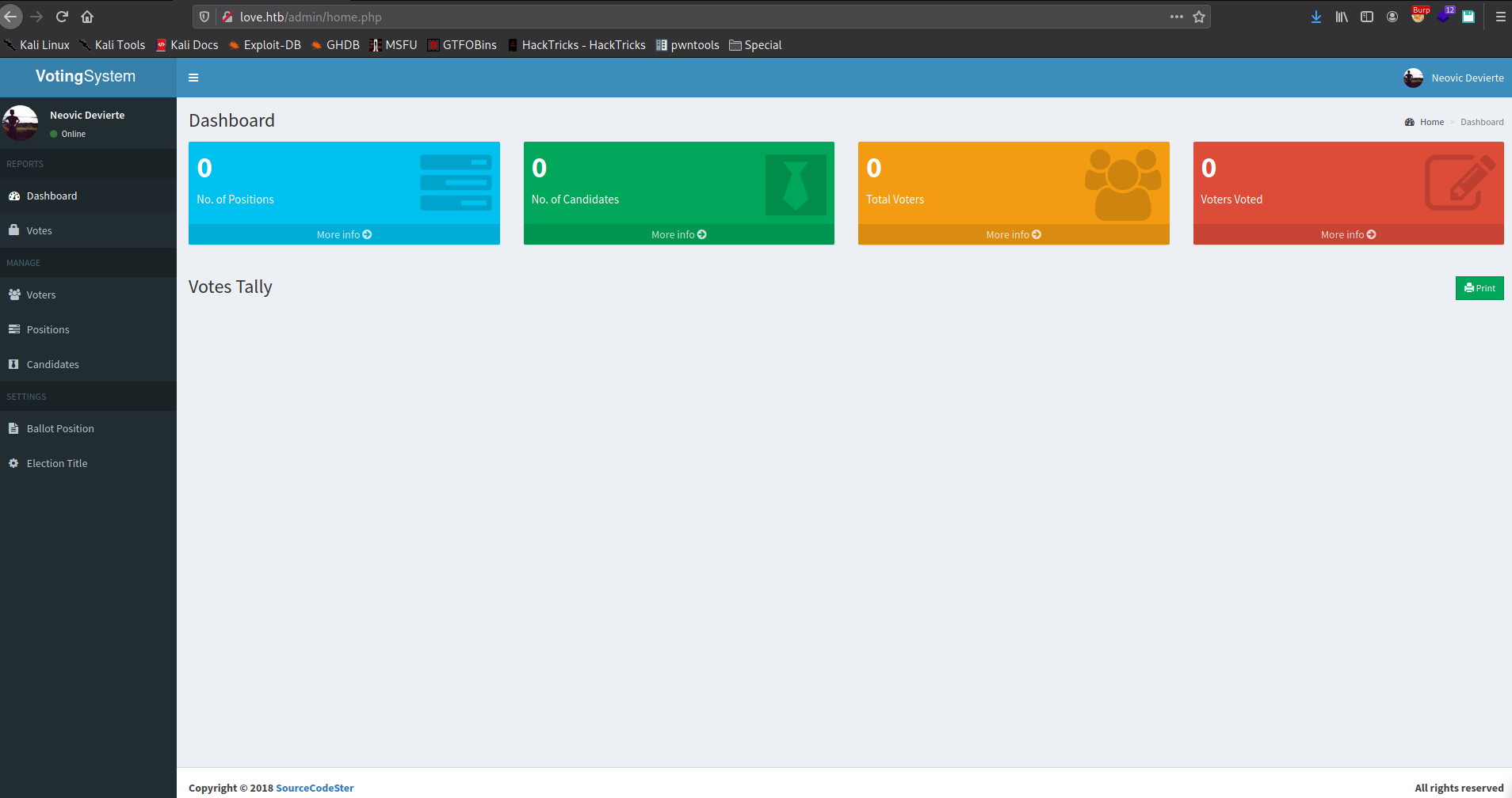 Hack The Box: Love – Khaotic Developments