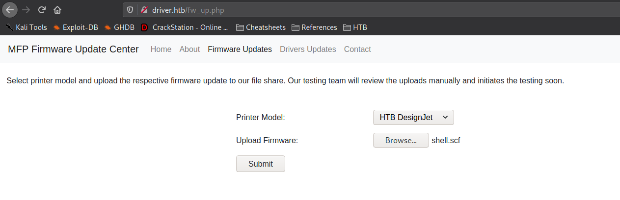 Hack The Box: Driver – Khaotic Developments